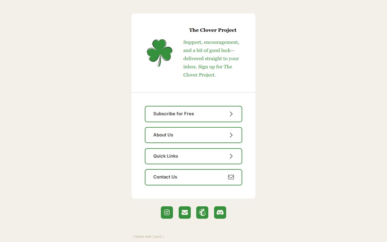The Clover Project